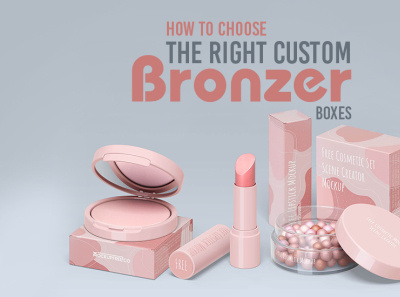 Custom Bronzer packaging Boxes by indiana on Dribbble