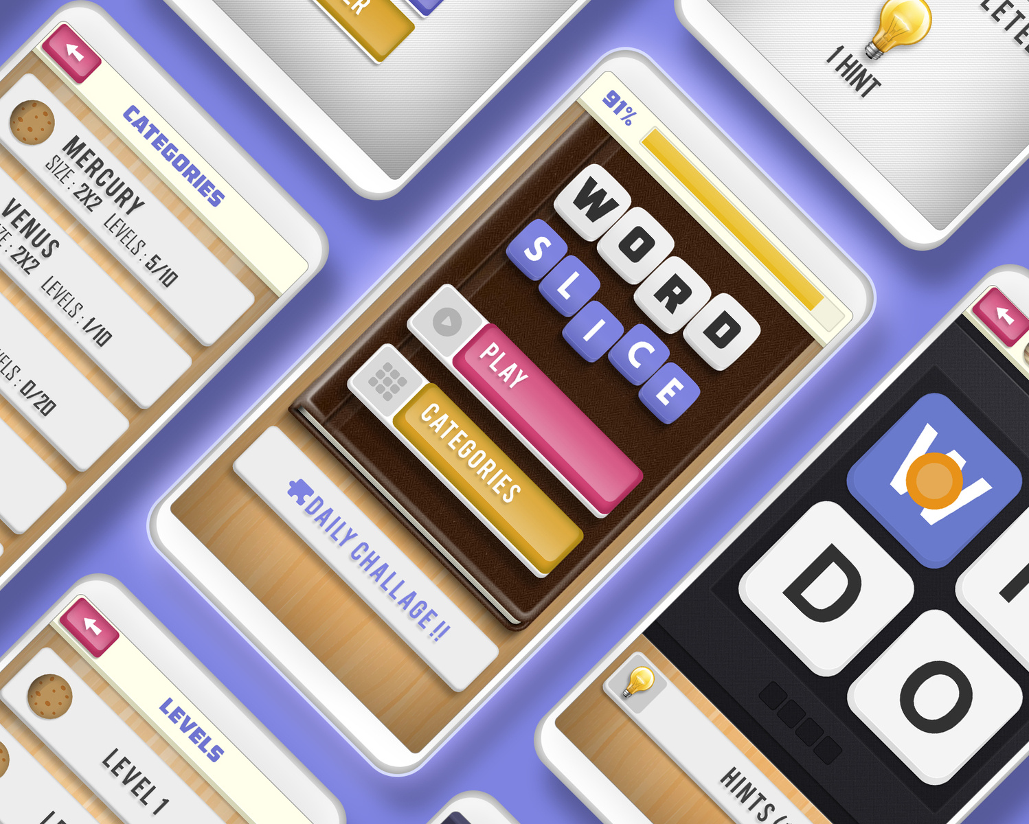 WORD PUZZLE GAME DESIGN by Hashbit Infotech on Dribbble