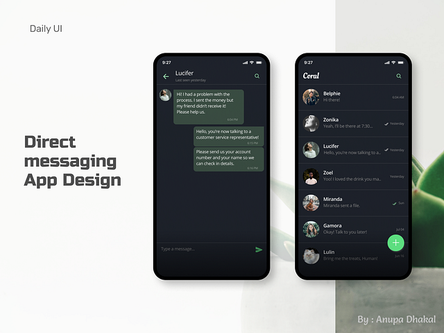 Direct Messaging Design designs, themes, templates and downloadable ...