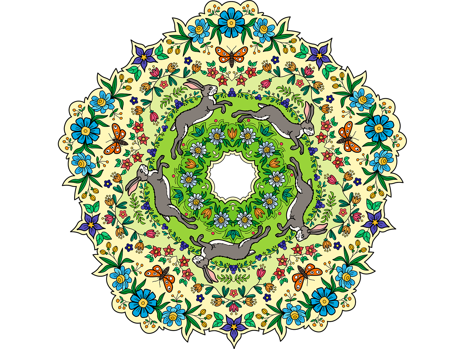 Floral mandala by Anastasiia on Dribbble
