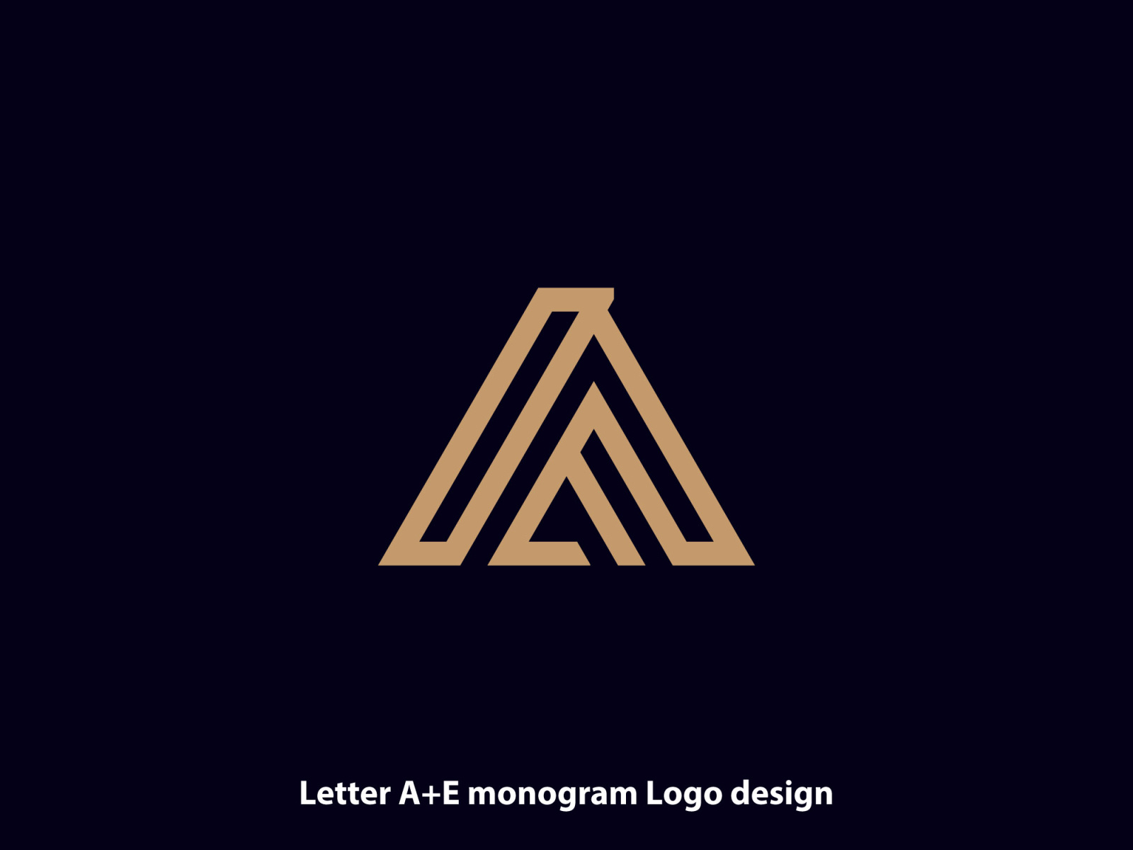 Letter A+E Monogram-Logo-design by Mohammad Mamun on Dribbble