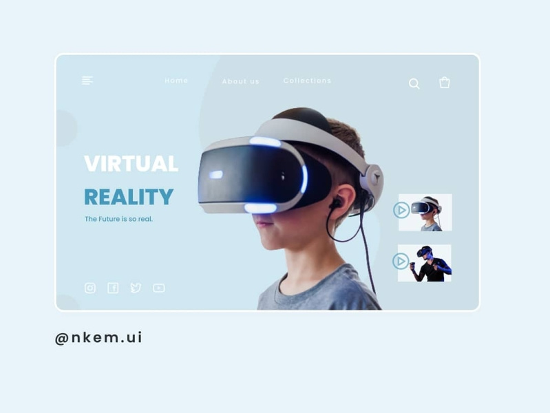 VIRTUAL REALITY UI 1 by Ukah Nkem on Dribbble