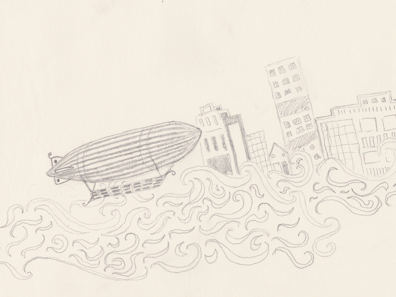 Zeppelin Sketch by Mr & Mrs OK on Dribbble