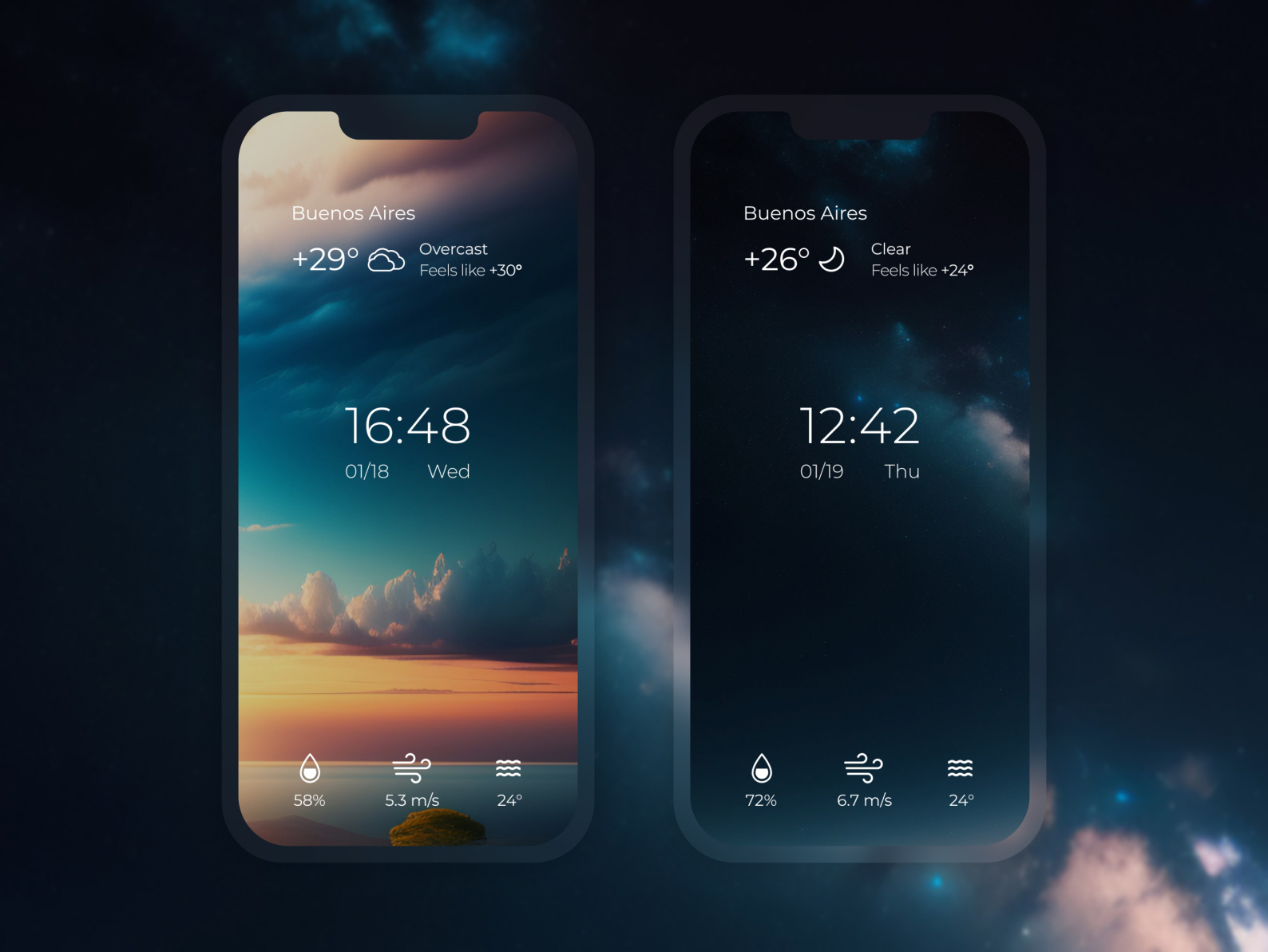 Weather by Viktory Grekova on Dribbble