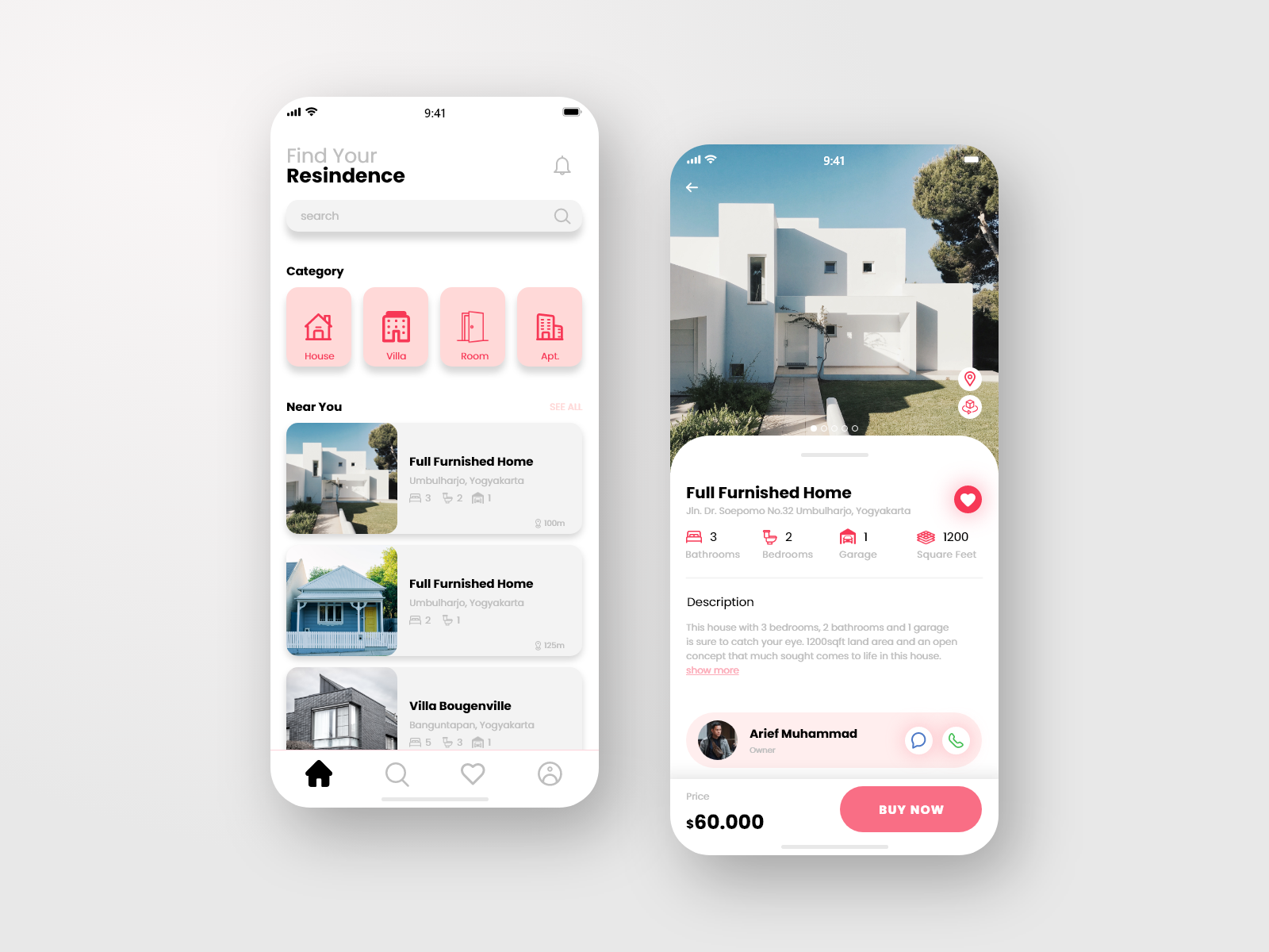 Property Mobile App by Muhammad Fahmi Ardi on Dribbble