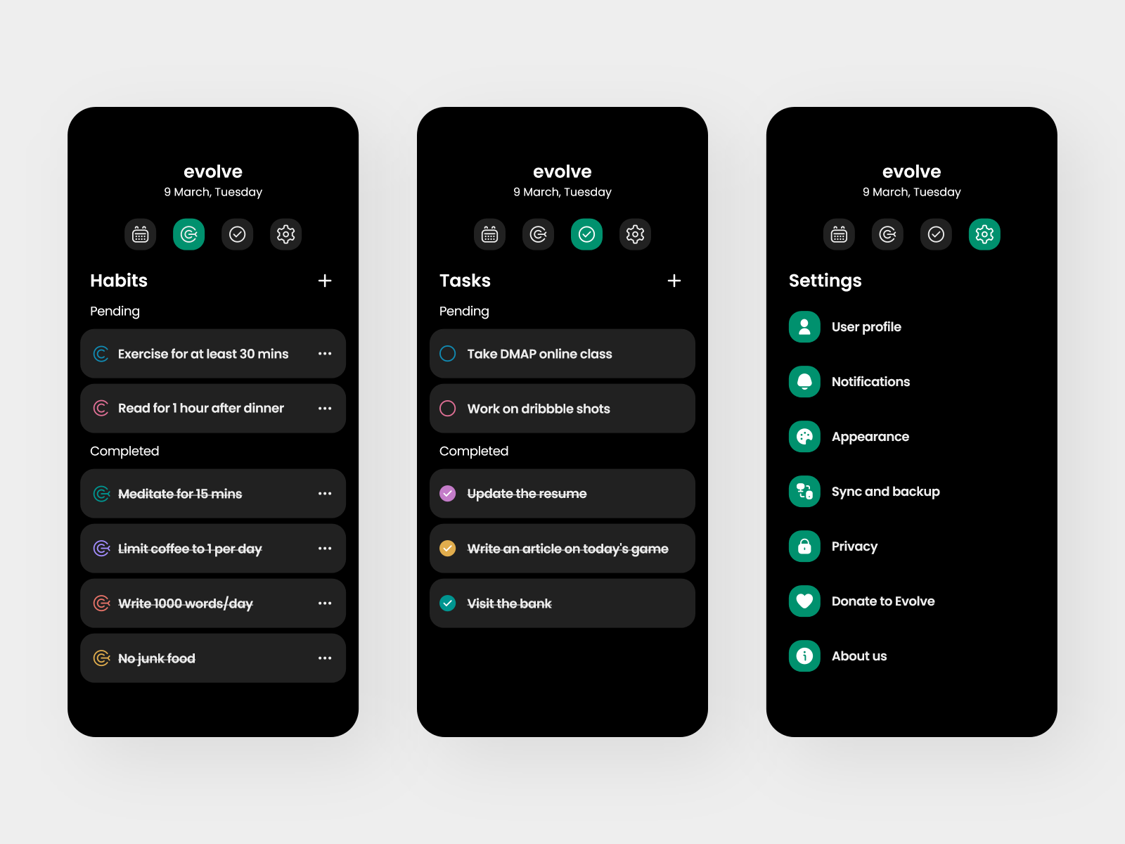 Evolve (3 out of 4) by Rohith Meduri on Dribbble