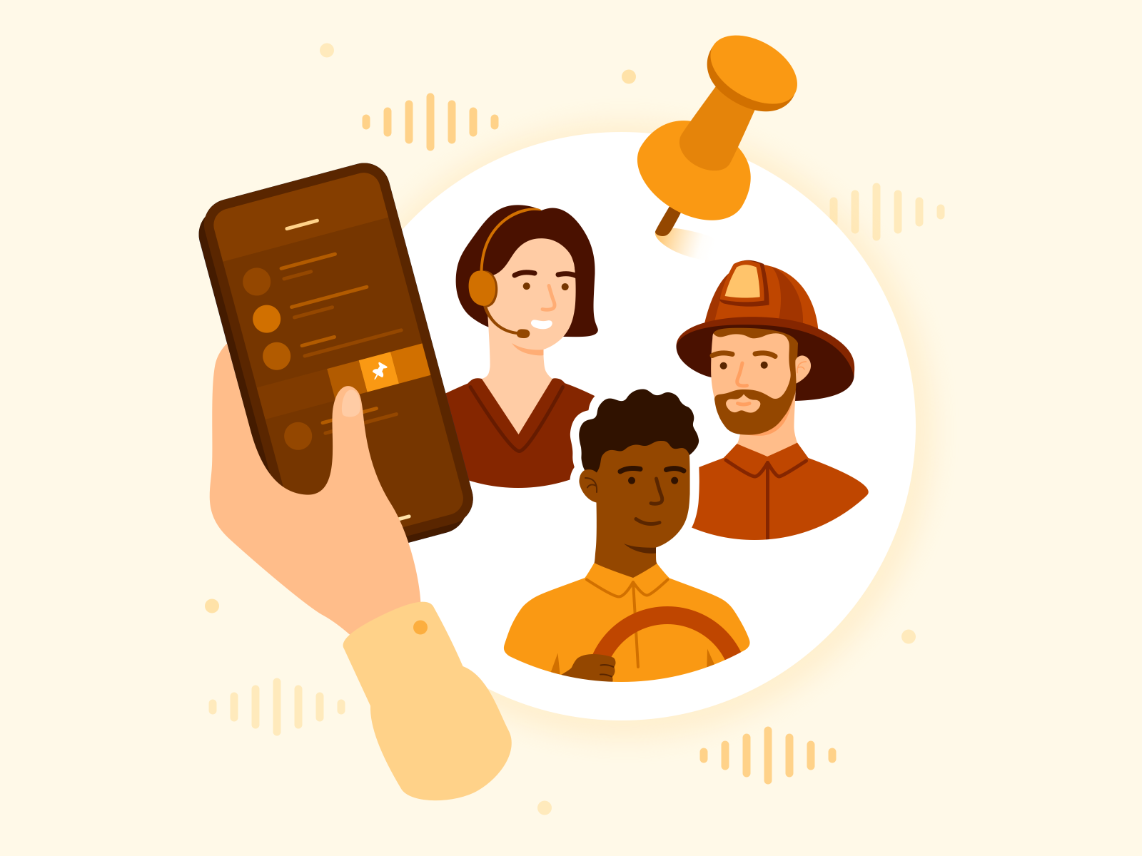 Zello Default Contact Illustration by Sam Valdez for Zello Design on ...