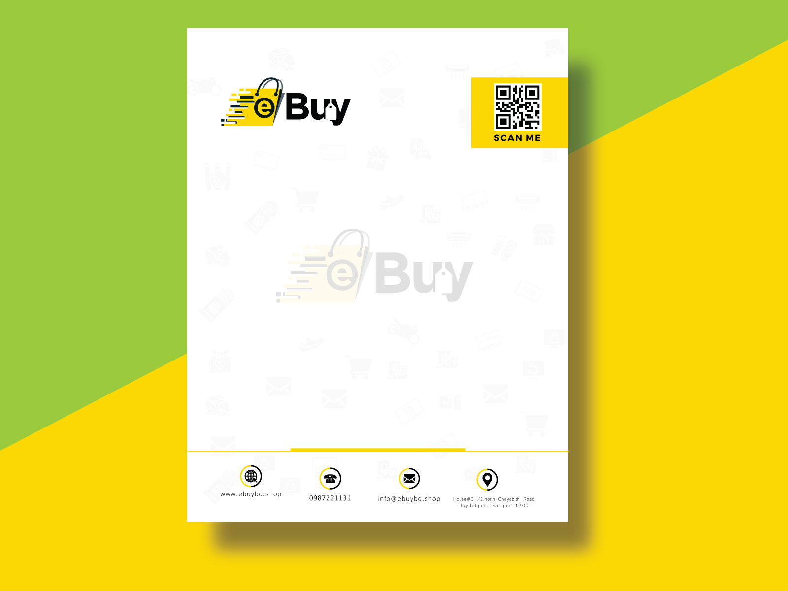 official pad design/letterhead design by Sakibur Rahaman on Dribbble