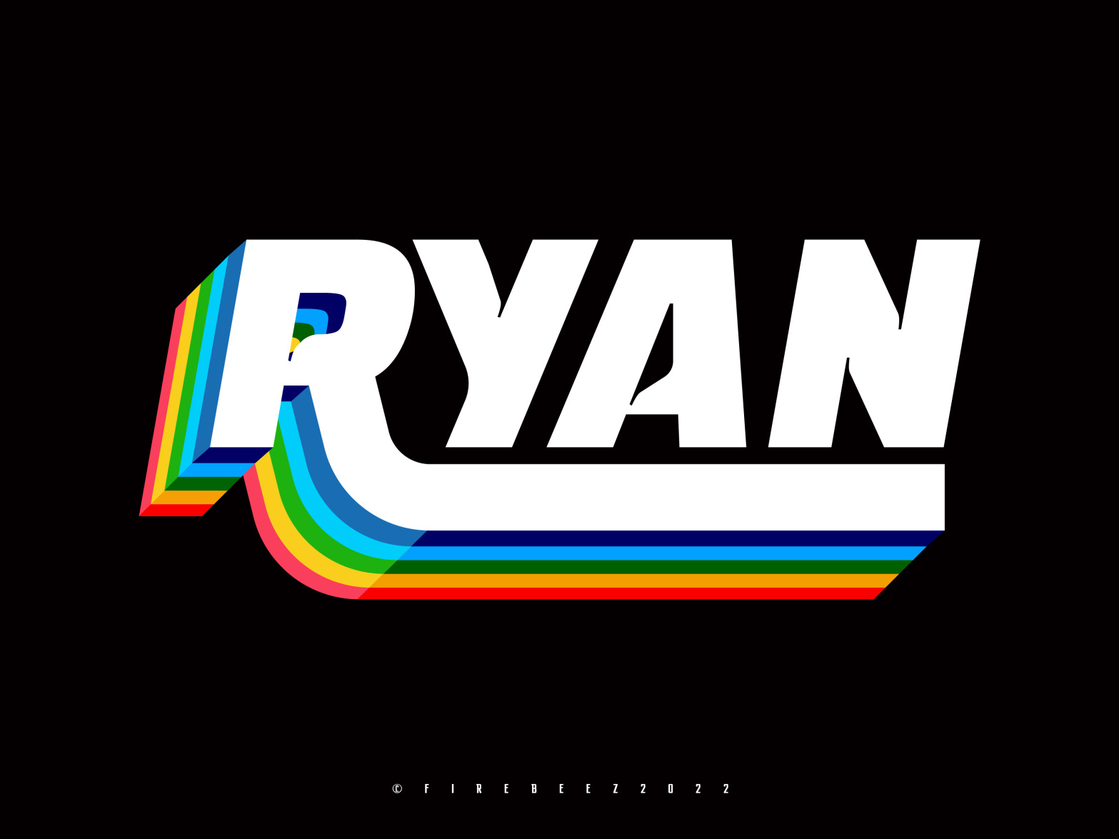 RYAN - Typo by Ravichandra GopalaKrishnan on Dribbble