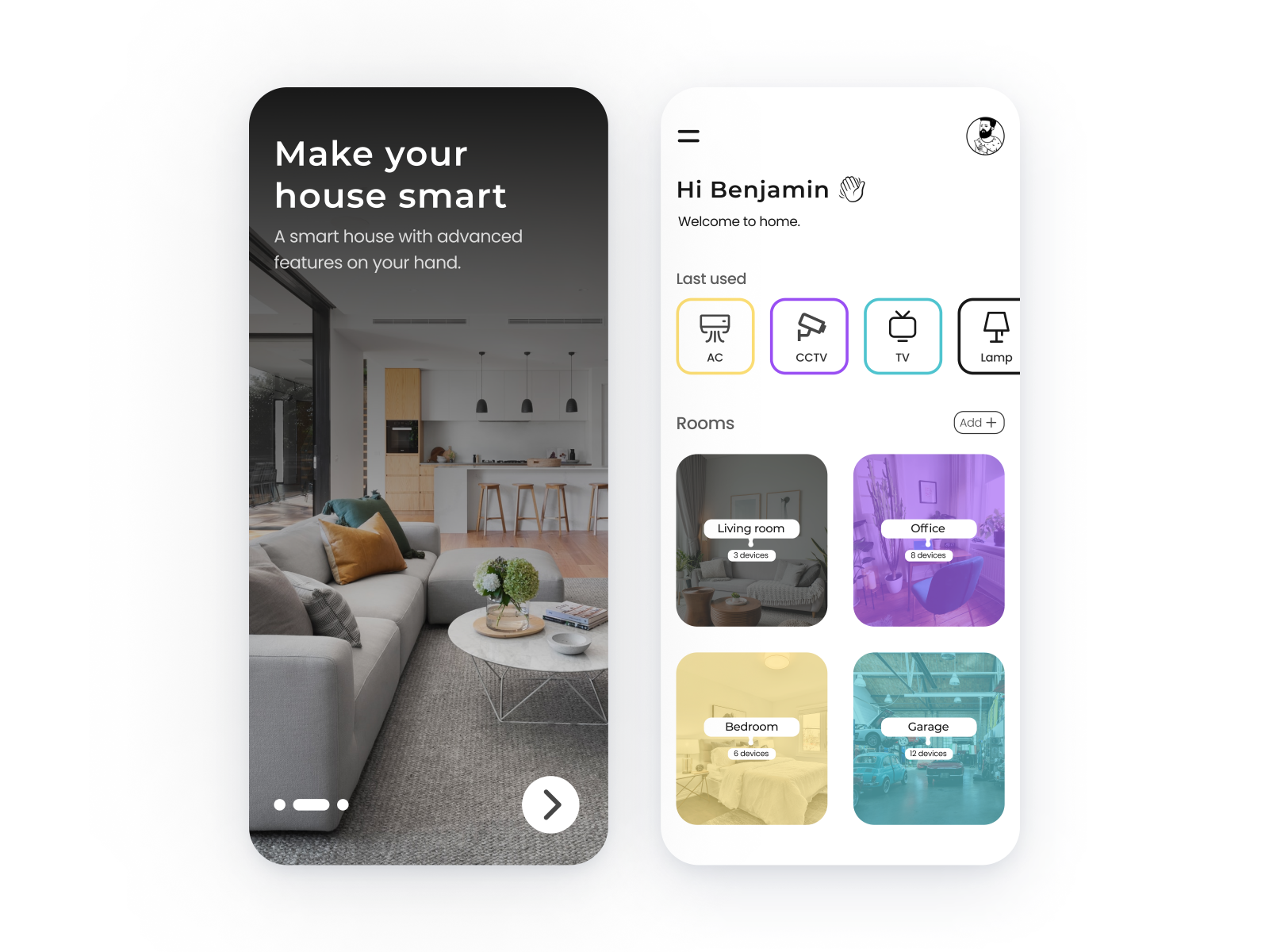 Smart Home App Design Concept by Bedd Dev on Dribbble