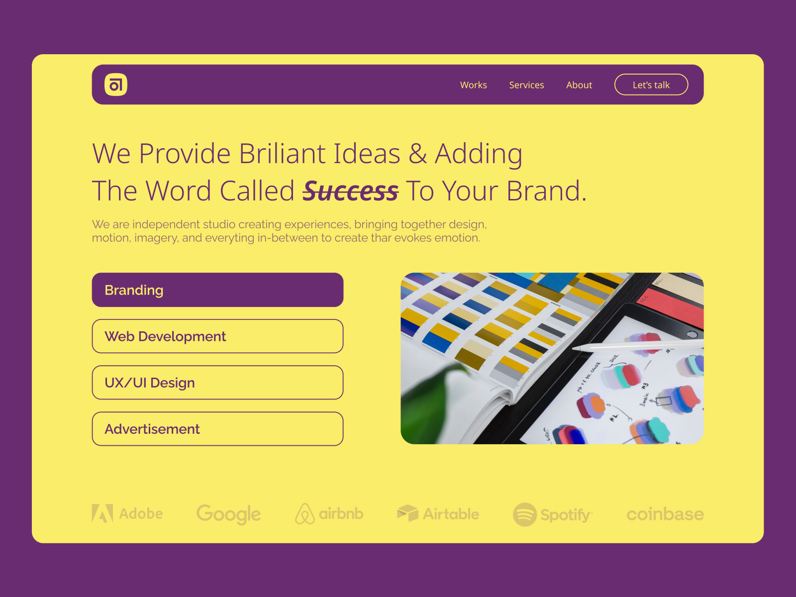 Digital Agency Landing Page by Bedd Dev on Dribbble