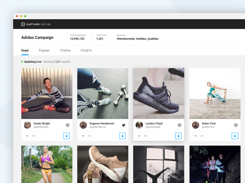 Capture Campaign Dashboard by Eric Li on Dribbble