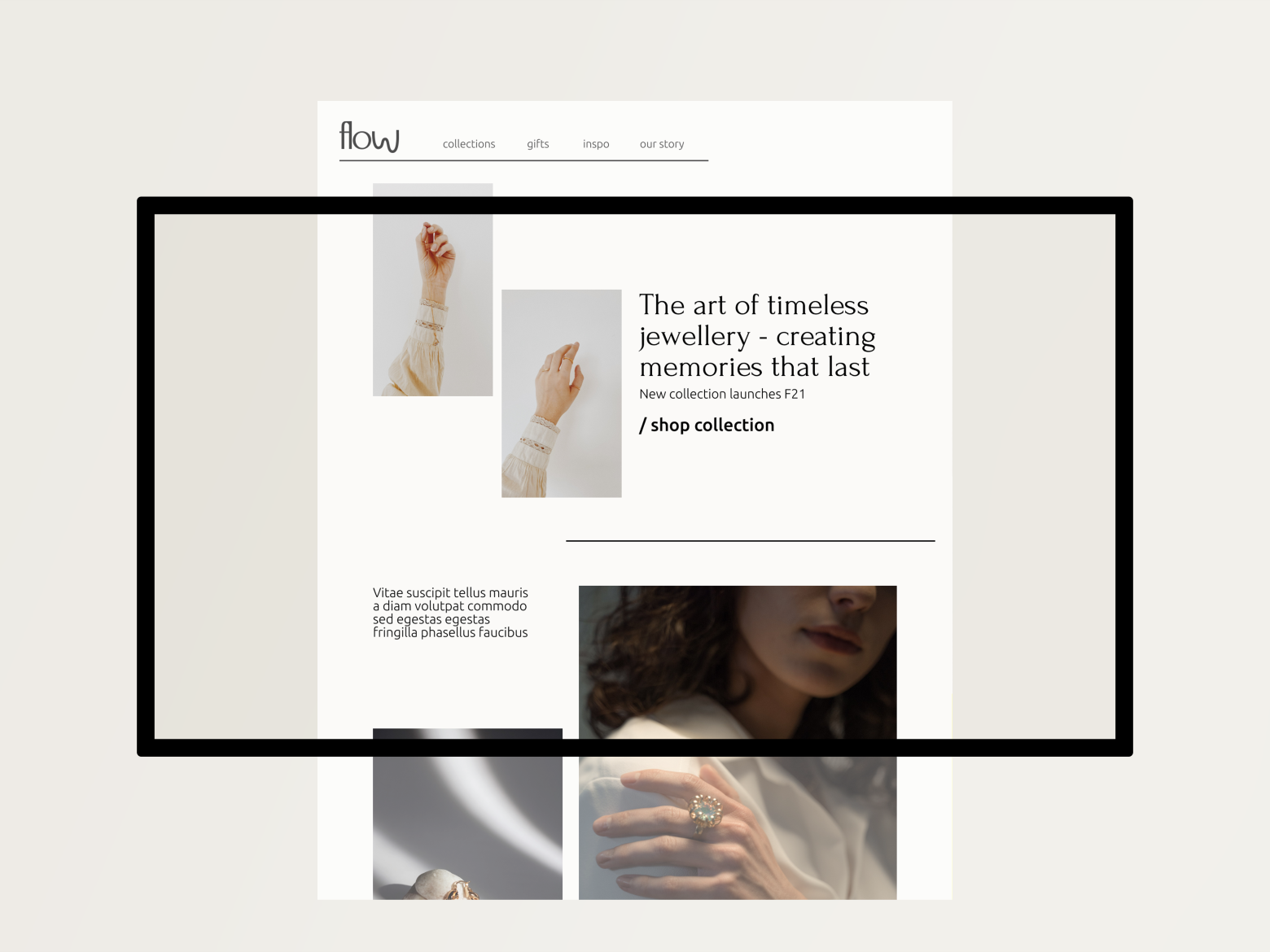 Flow - website concept design by Elena Ilyukhina on Dribbble