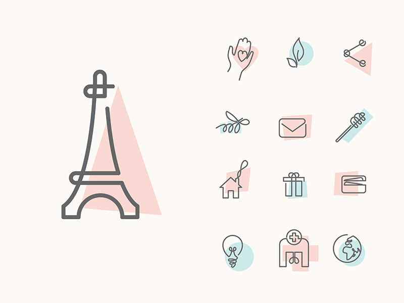 Single line icons by Antoine Louis on Dribbble