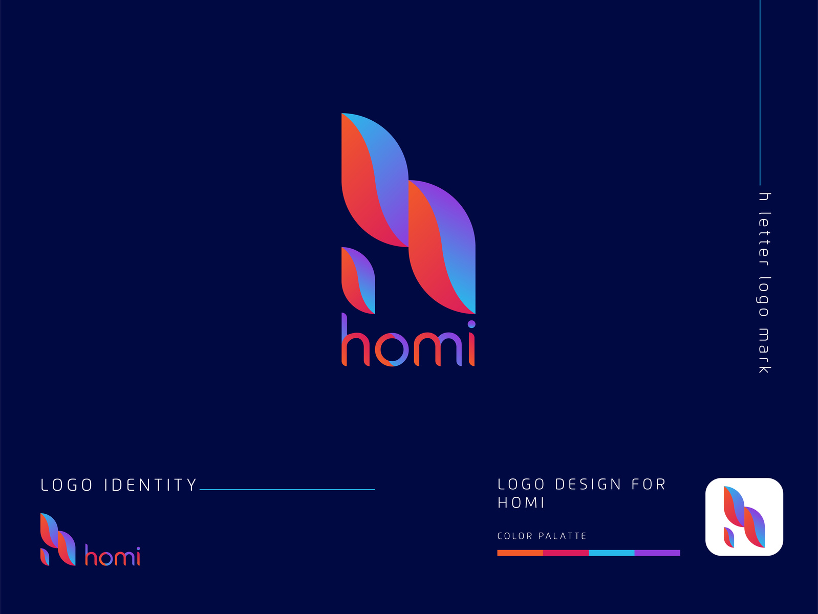 Homi logo design by Md. Walid islam on Dribbble