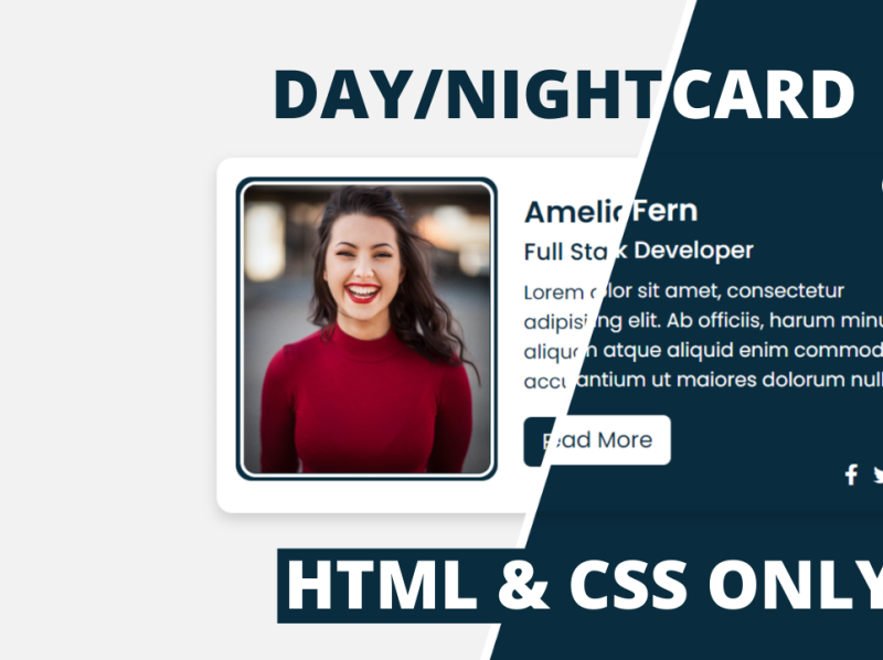 Day Night Toggle Using Only Html And Css By Codinglabweb On Dribbble