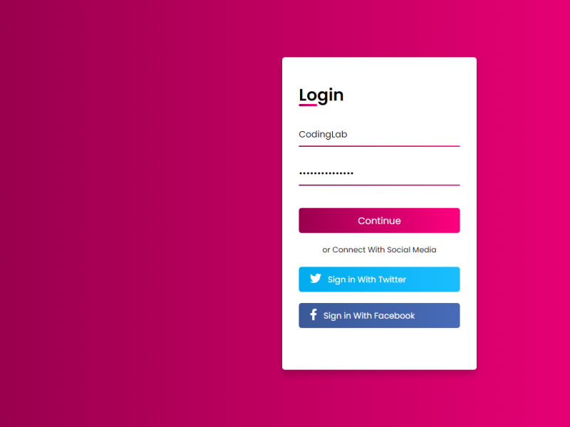 Animated Login Form Using Html And Css By Codinglabweb On Dribbble