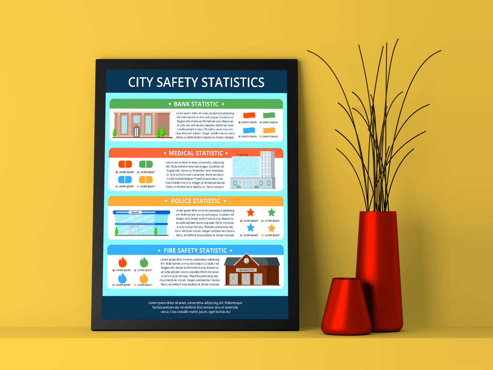 City Safety Statistics Infographic by Umar Rafique on Dribbble