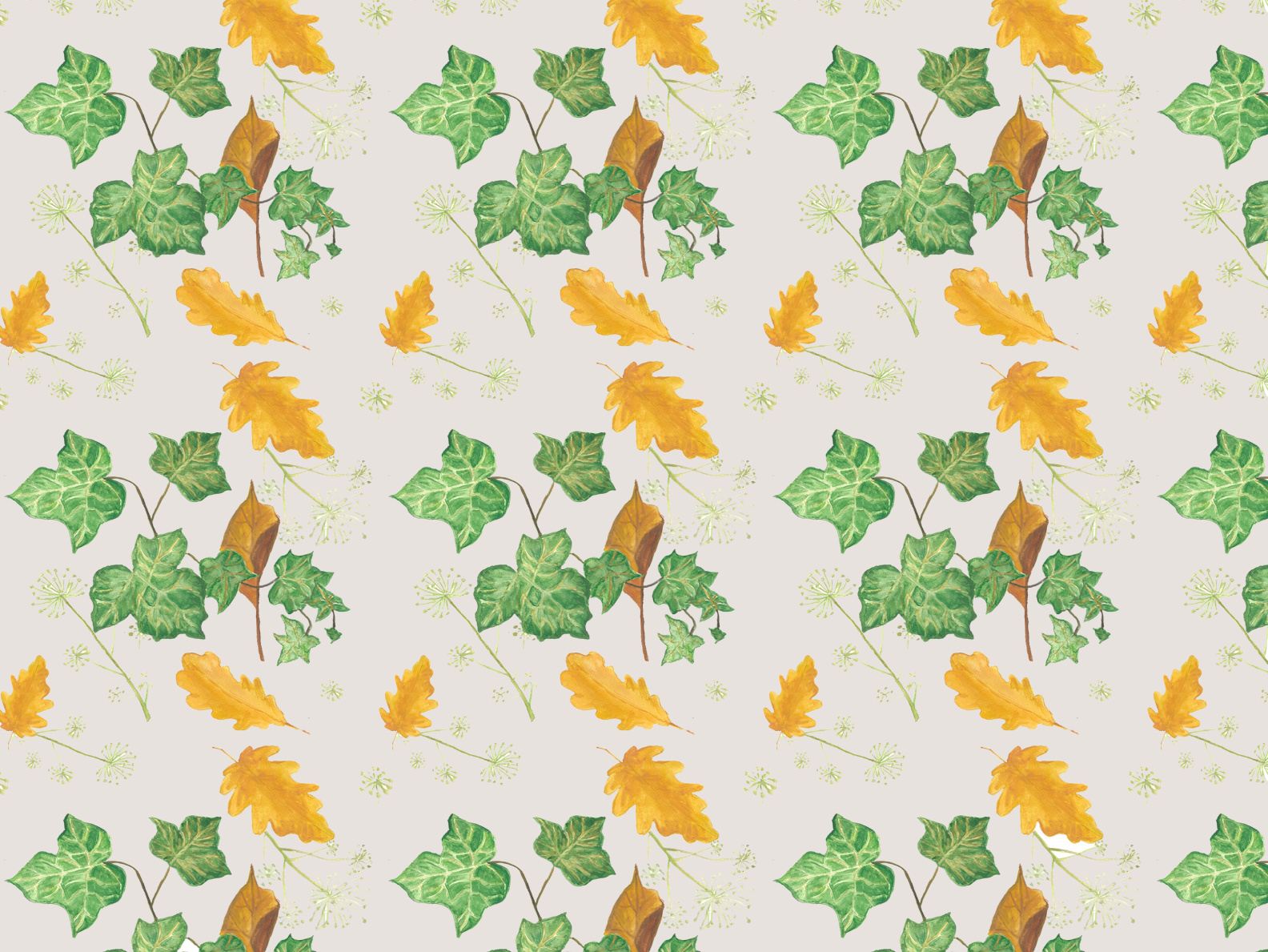 Autumn leaves print by Natalia on Dribbble