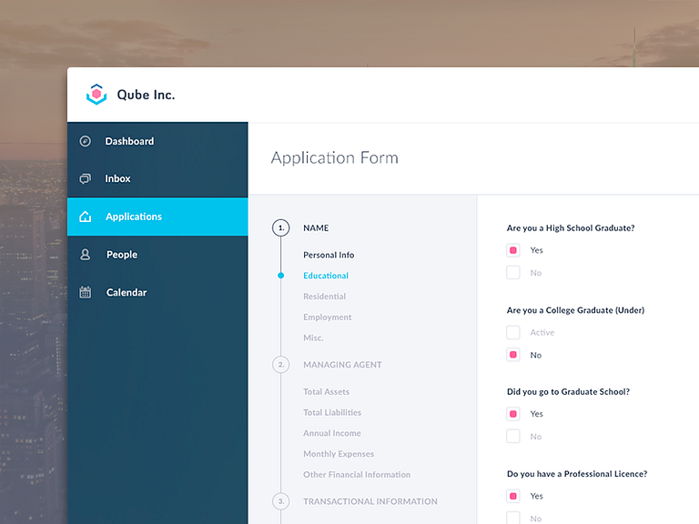 Multi-level registration form by Awsmd on Dribbble