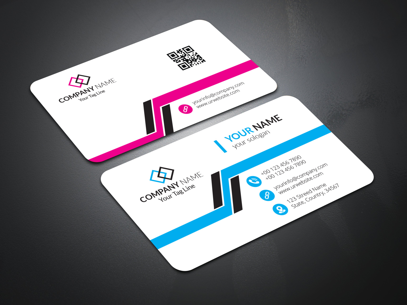 Corporate Business Card Design by MiLon Graphic on Dribbble