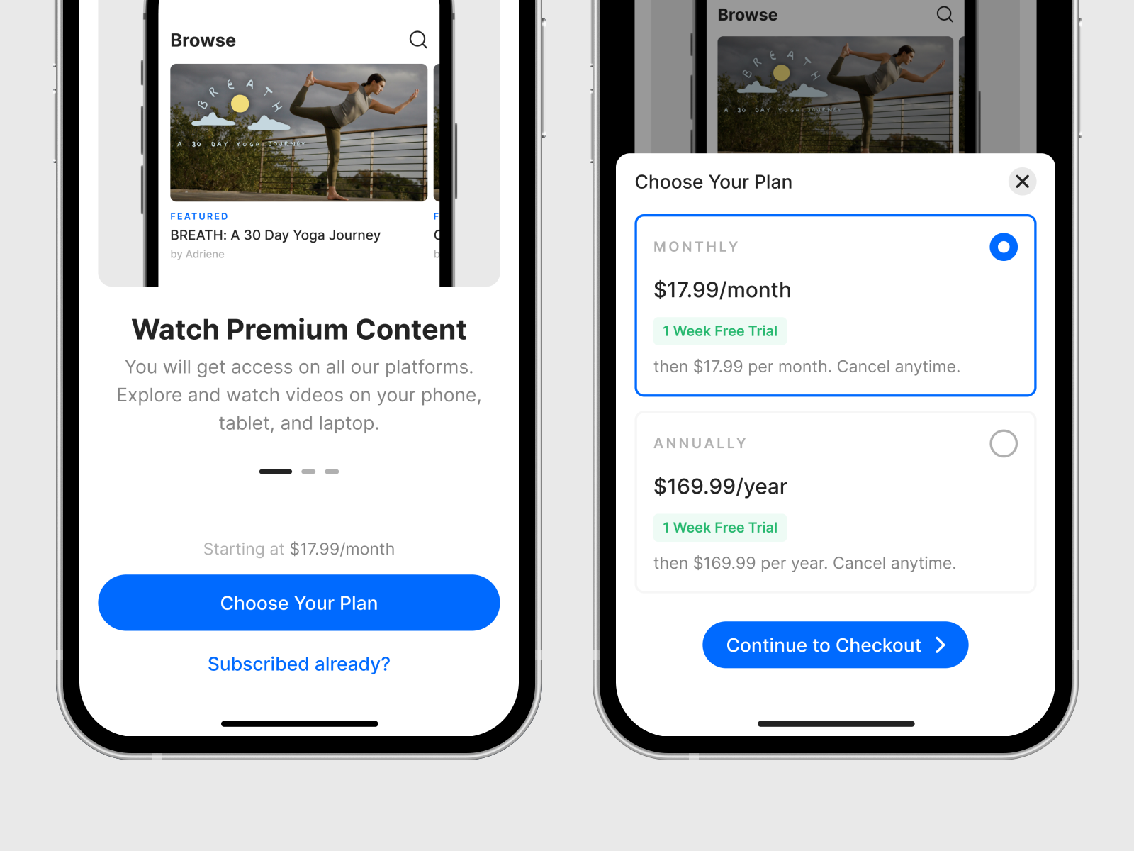 iOS Onboarding and Subscription by Danilo Tanic for FineTune on Dribbble