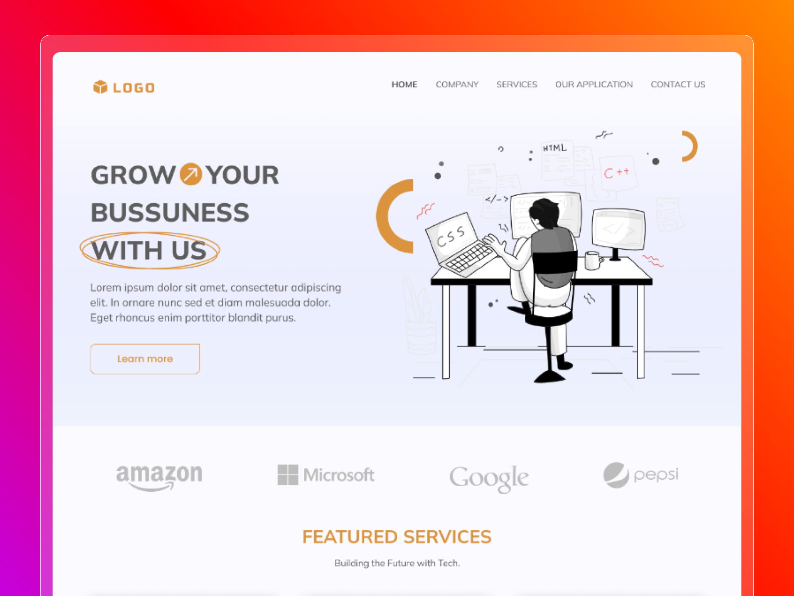 Web design by Tanveer Hussain on Dribbble