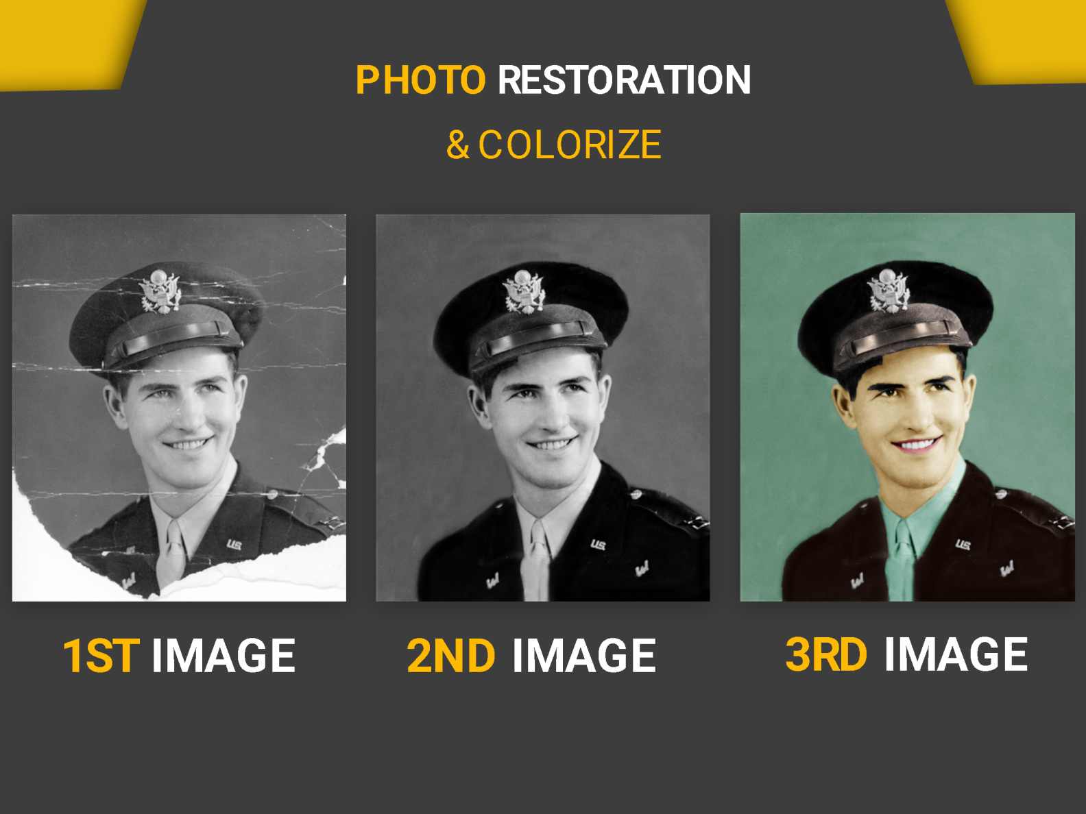 Photo Restoration & Colorize by Easterly Dobey on Dribbble