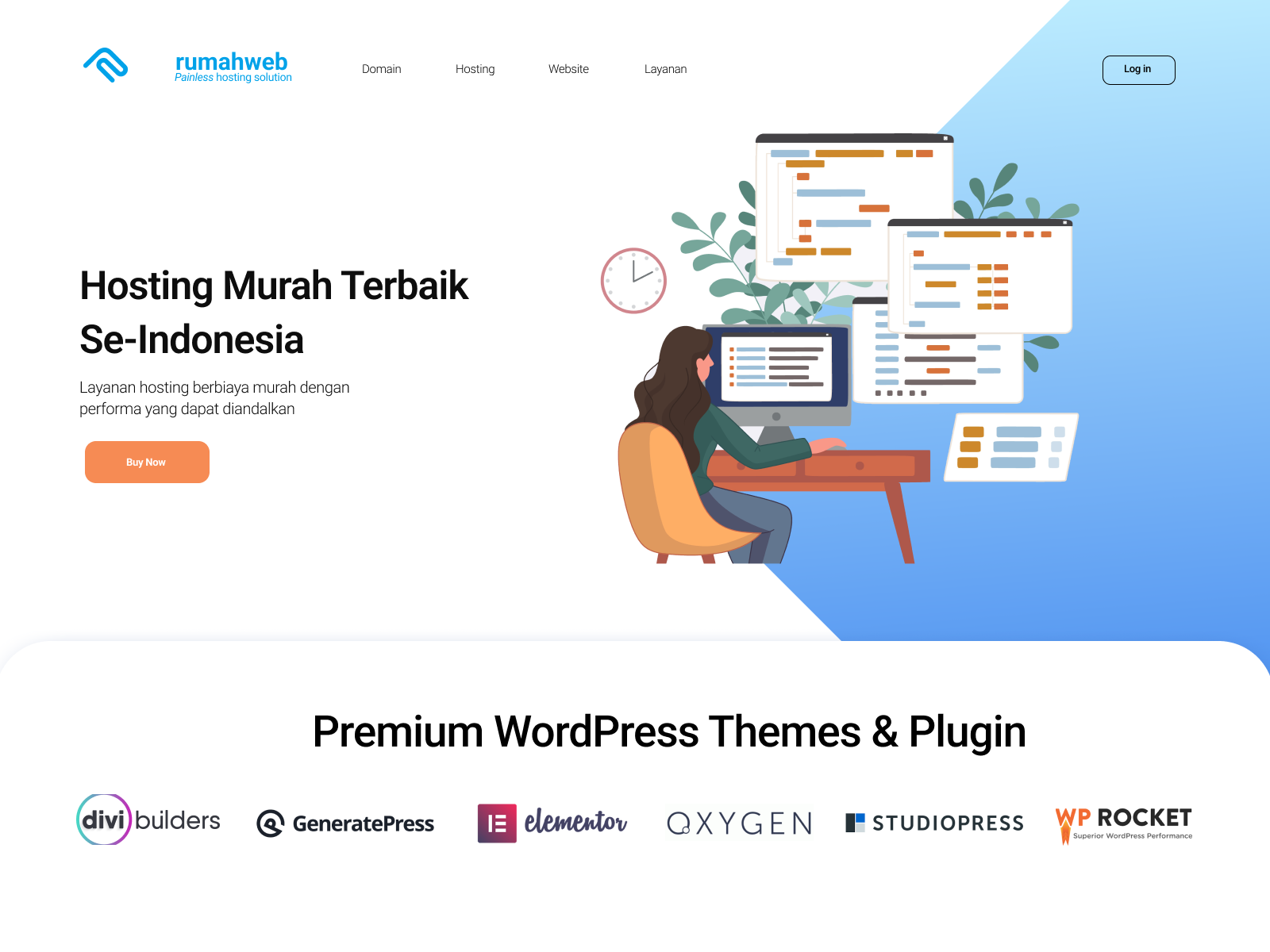 Simple Landing Page of Rumahweb-REDESIGN by Muhammad Busthomi ...