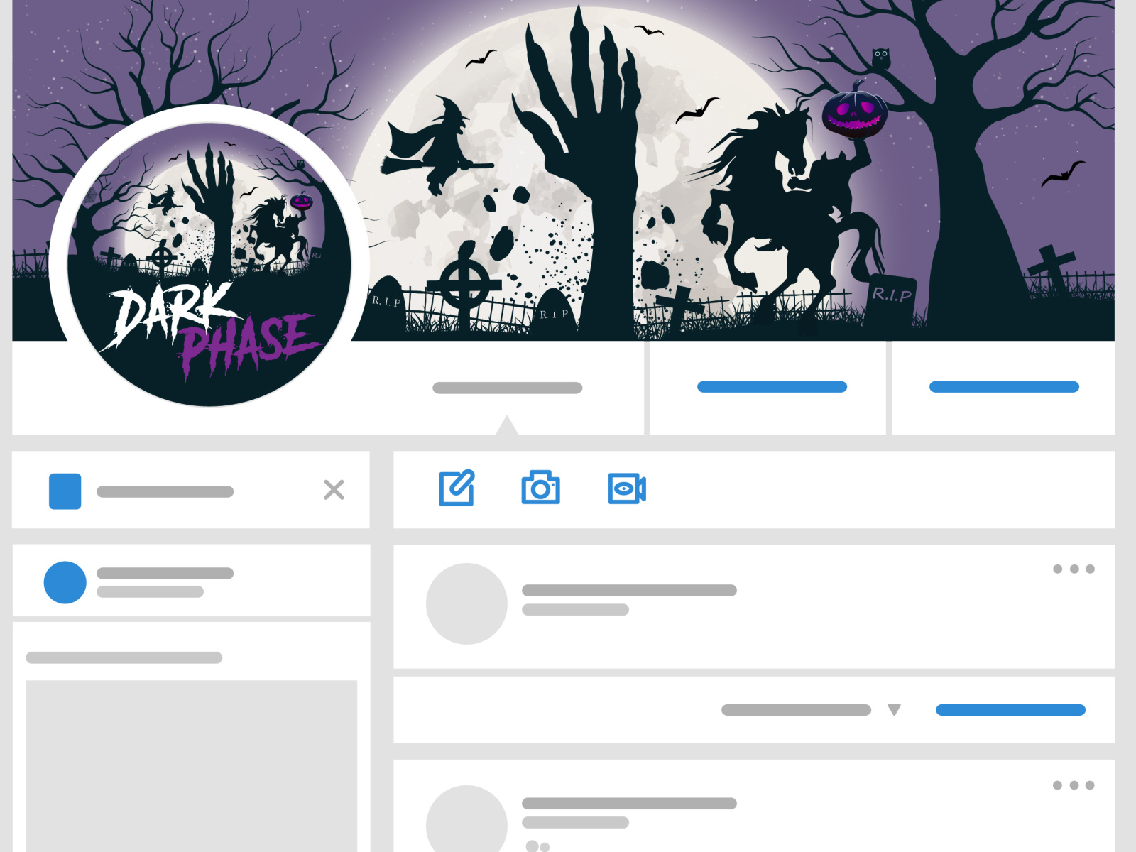 Horror Themes Logo Design by Craig Mathews on Dribbble