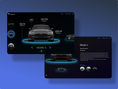 Tesla Website UI design by frixB on Dribbble