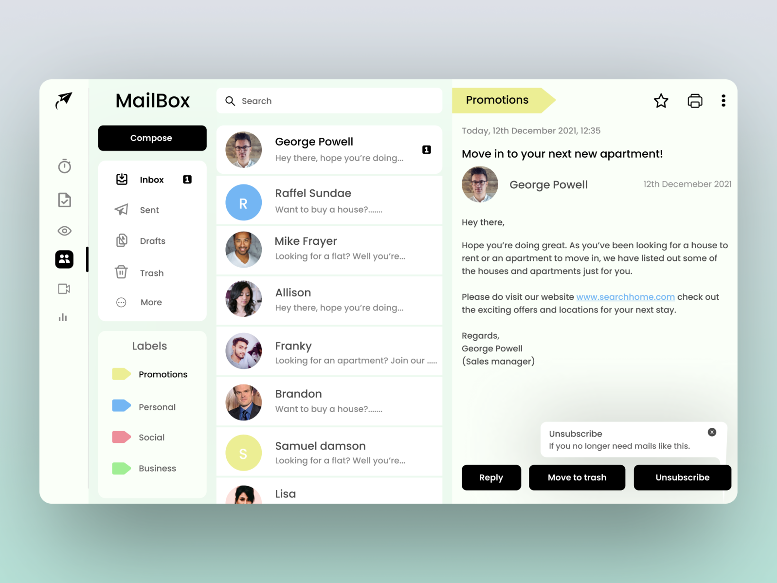 MailBox by Ruthvik M on Dribbble