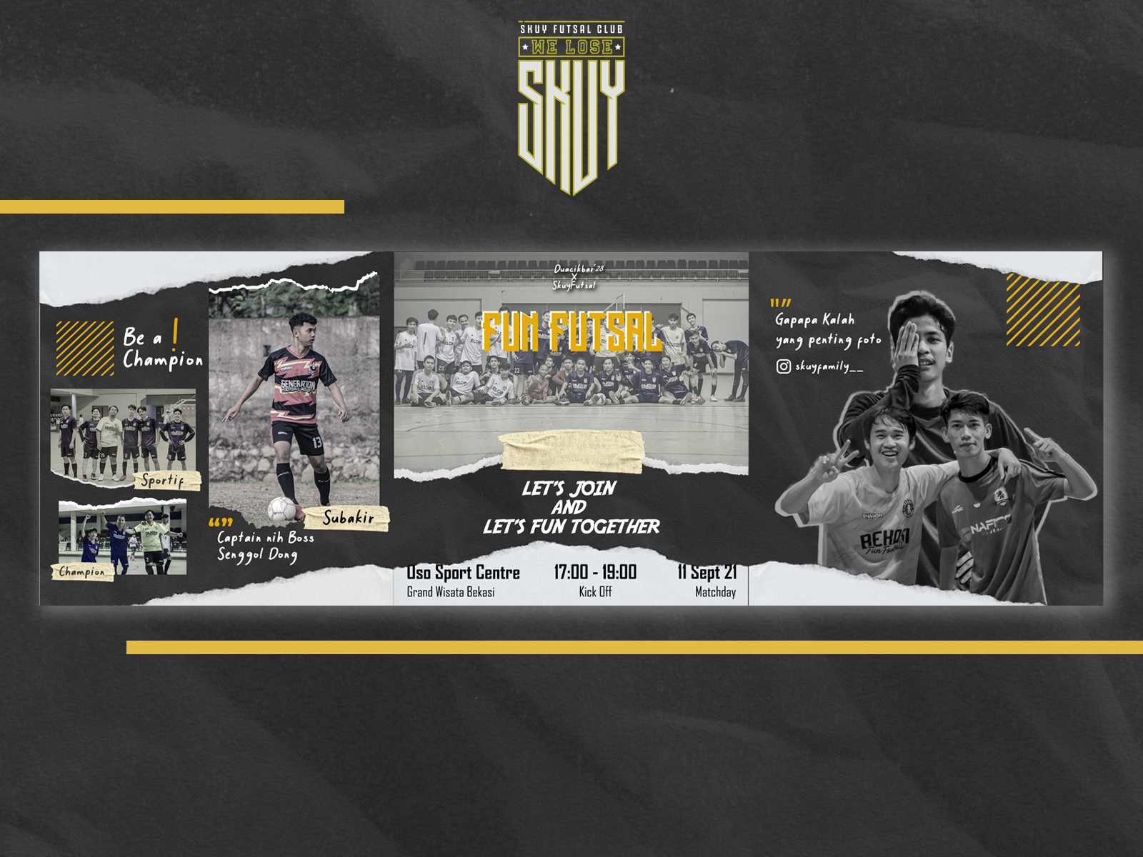 Flyer Design - Fun Futsal Skuy FC by Wahyu Rudiansyah on Dribbble