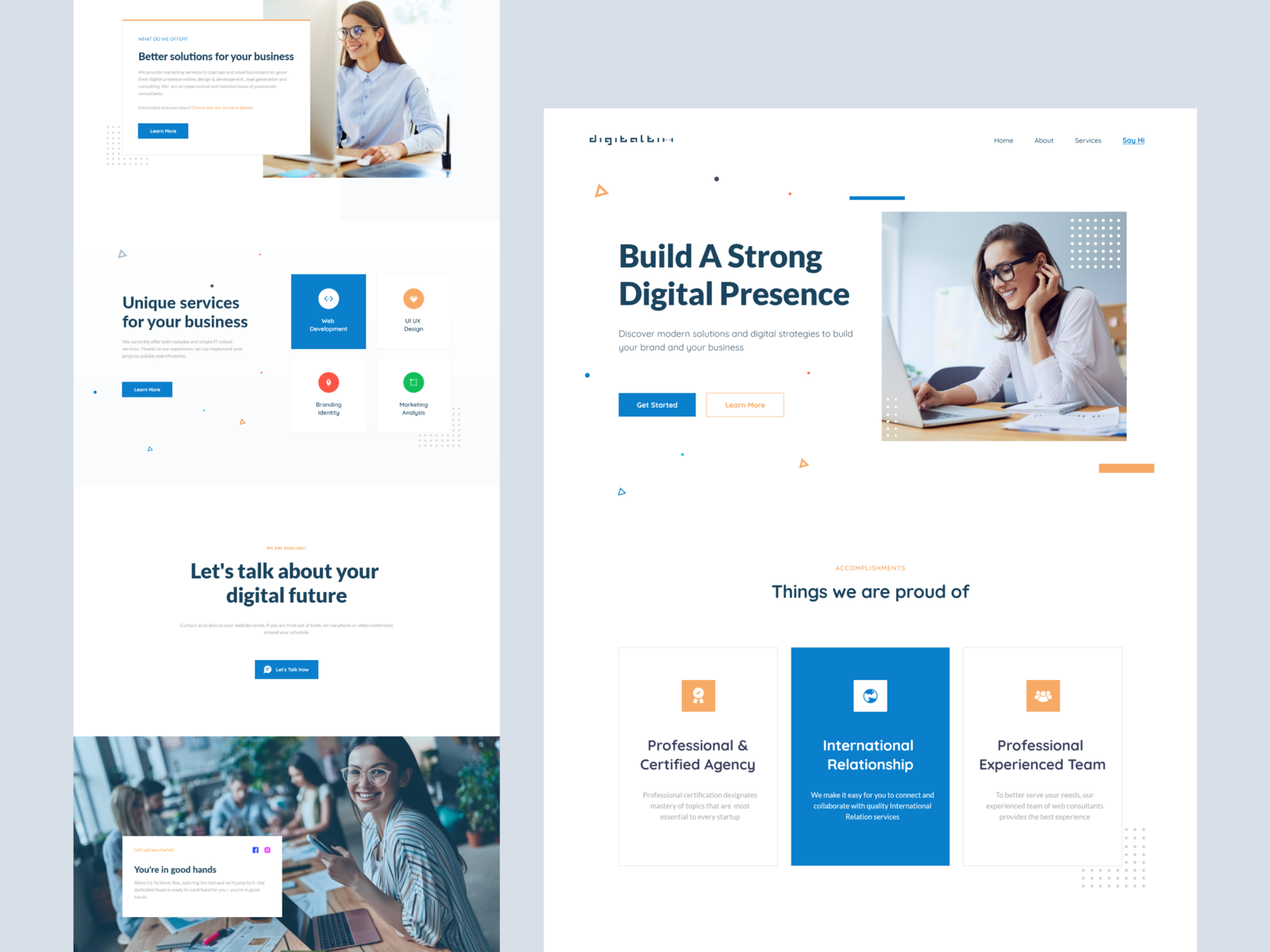 DigitalTim Landing Page by Mourad Blil on Dribbble