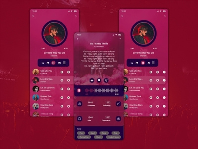 Audio Player Sample by art direction on Dribbble