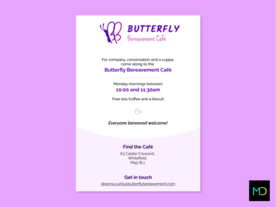 Flyer Design - Butterfly by Memorative Design on Dribbble