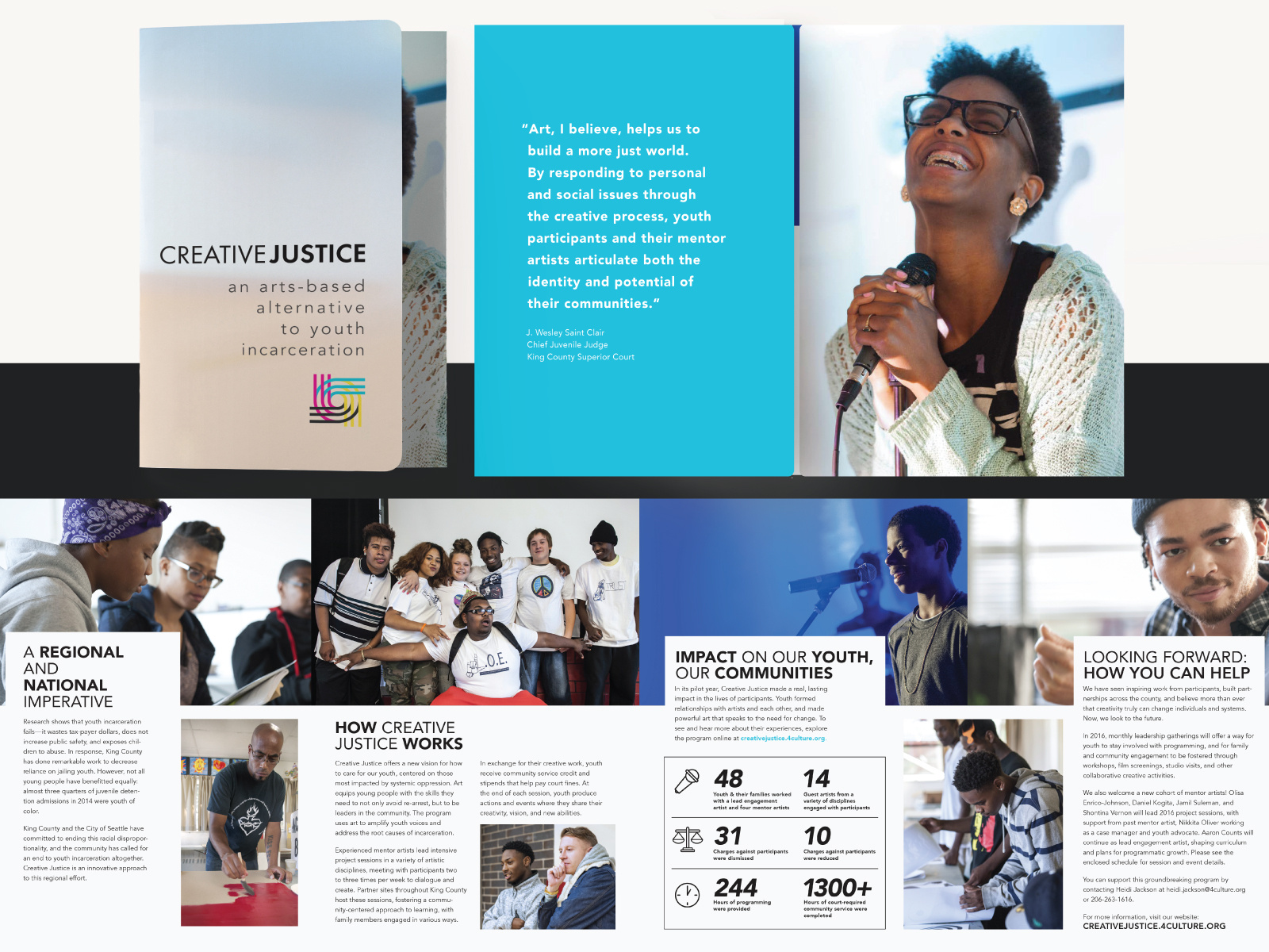 Creative Justice Annual Report 2016 by Jill Hannay on Dribbble