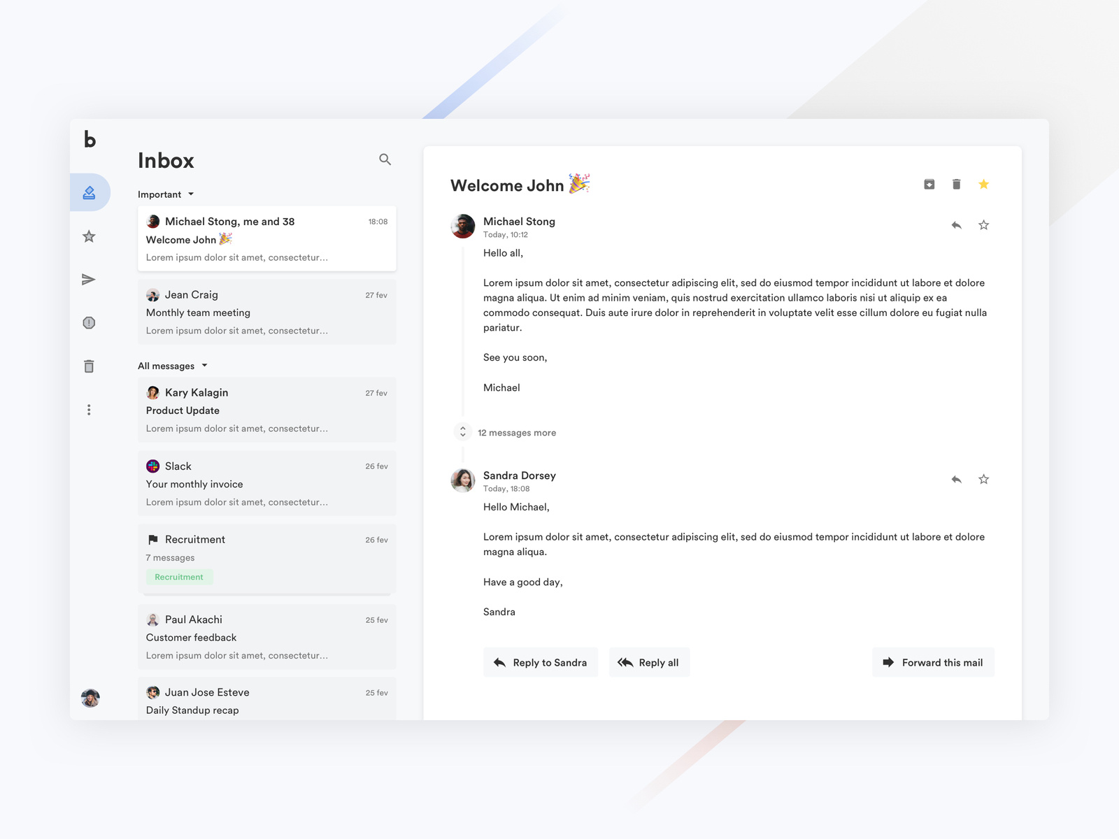 Inbox by Antoine Fabre on Dribbble