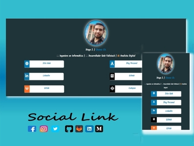 Social Link by Diego Chavez on Dribbble