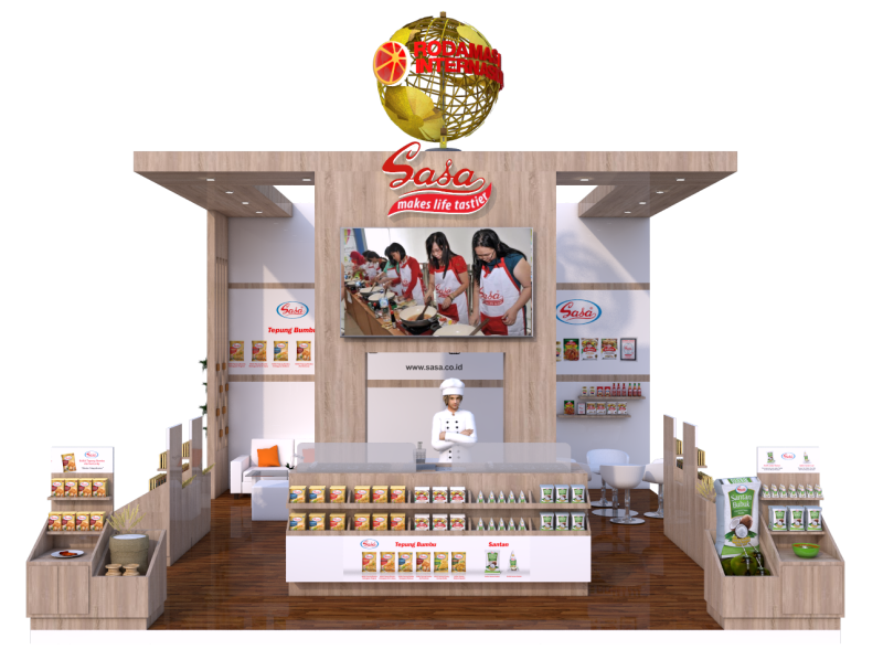 3D View Sasa Booth Design by Yana on Dribbble