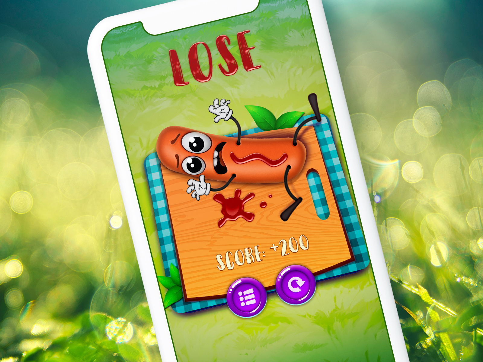 Game Loss Screen by Purrfect_art on Dribbble