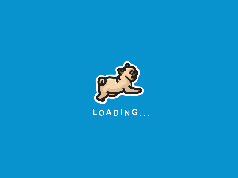 Go Little Pug, Go! by Victoria Wong on Dribbble
