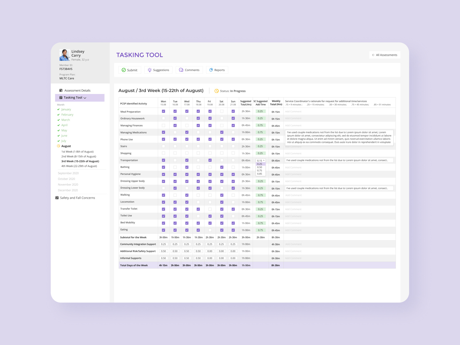 Tasking tool which helps users to track their activities by Denys ...