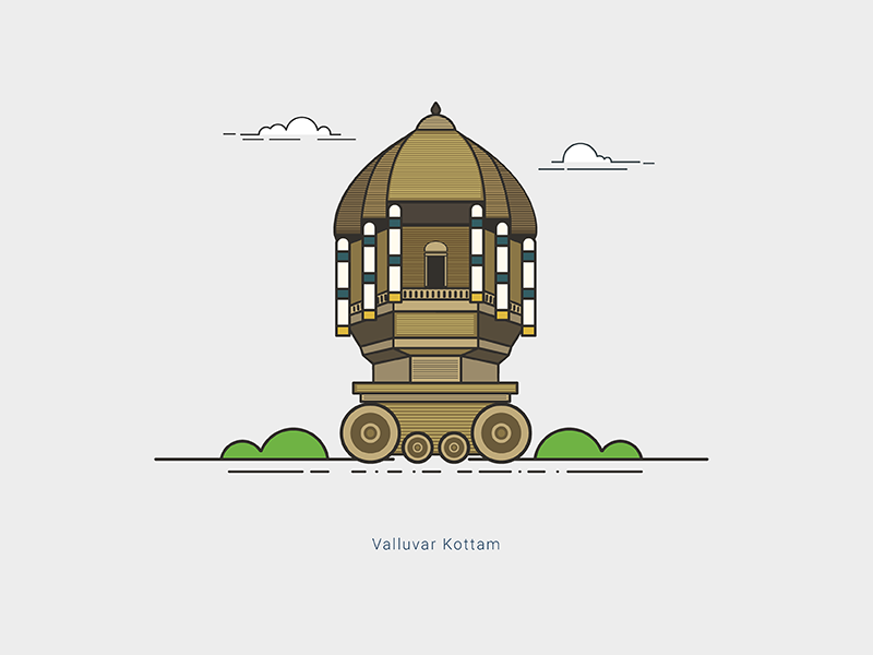 Valluvar Kottam by Sailesh Gunasekaran on Dribbble