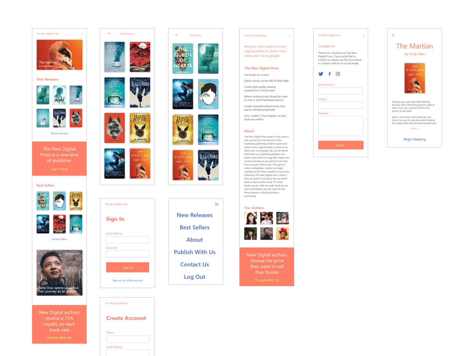 New Digital Press App by Brian Haferkamp on Dribbble