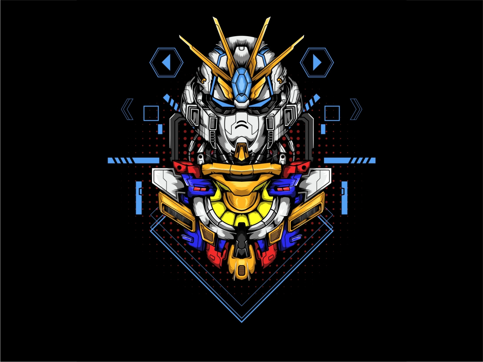 Custom Gundam Illustration by Indra Oktafiyanto on Dribbble
