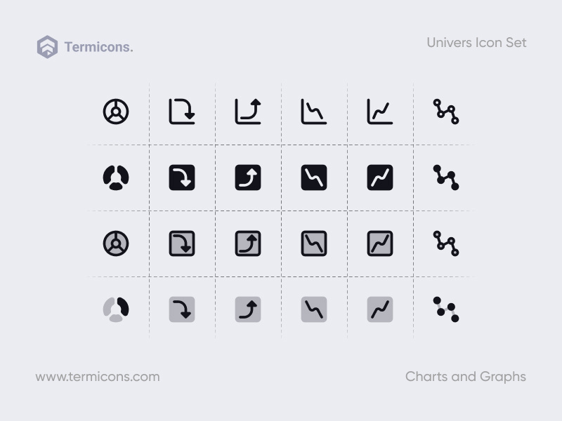 Charts and Graphs by Termicons on Dribbble