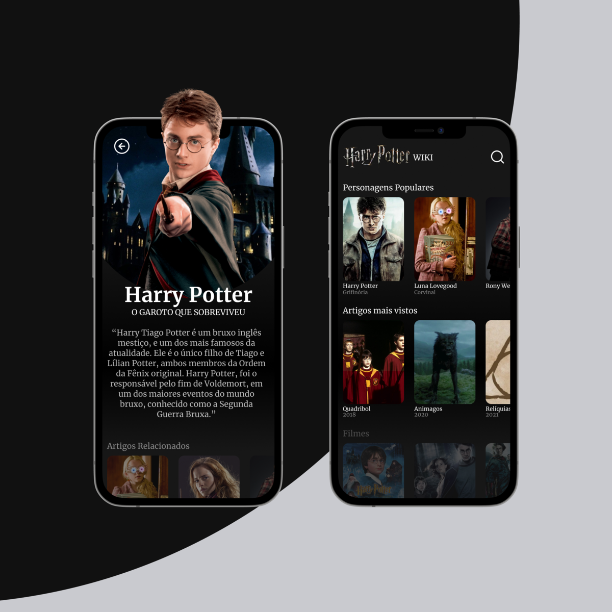 Harry Potter WIKI by Rafael Izidorio on Dribbble