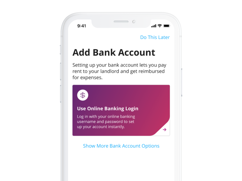 Add Bank Account by Blake Manzo on Dribbble