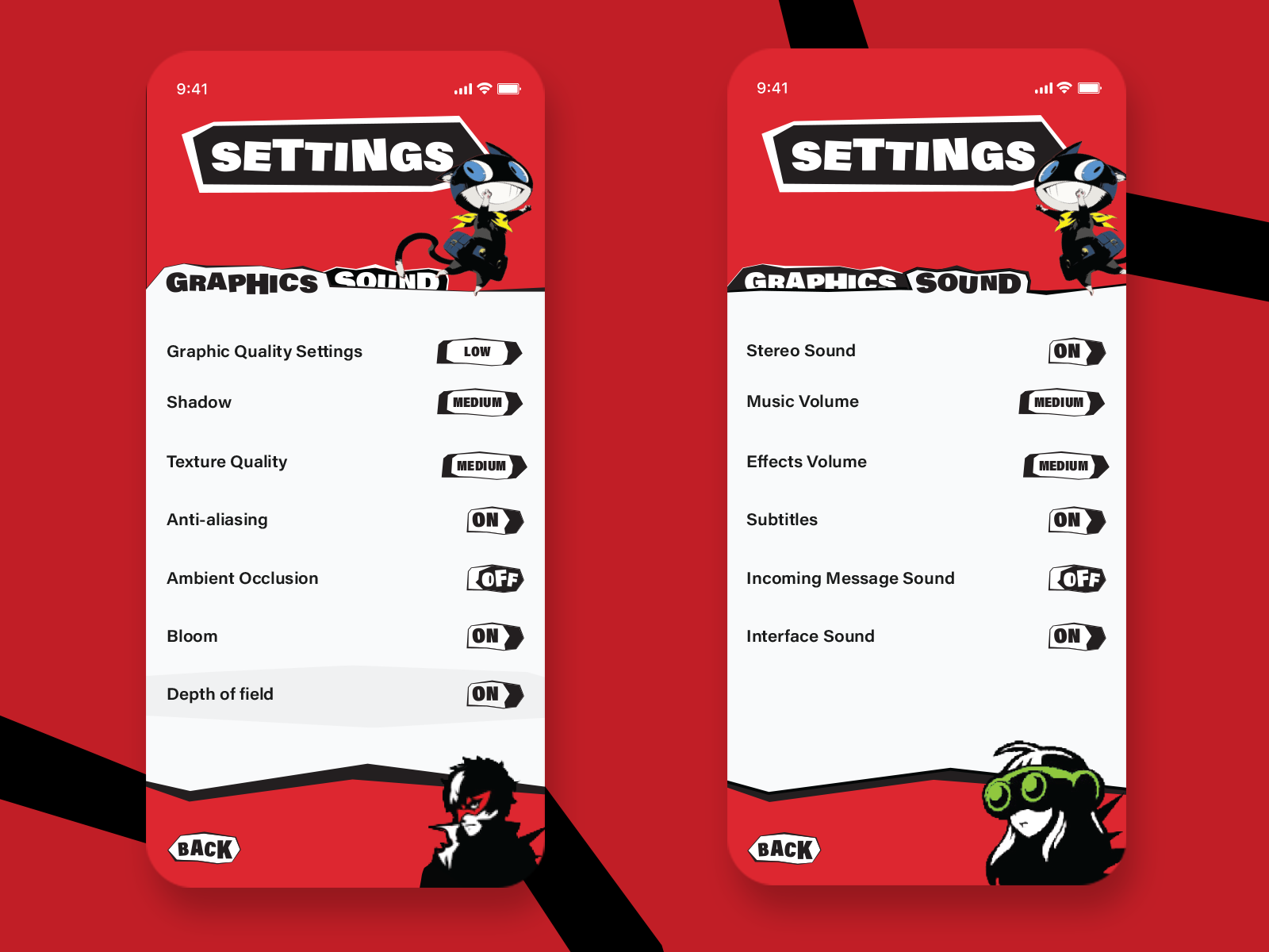 UI Settings Menu by Sergiu Vlaicu on Dribbble